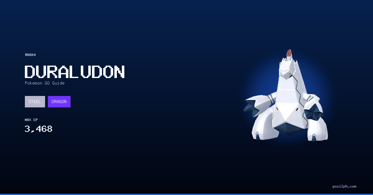 Duraludon Pokemon GO — Best Moveset, PvP, Counters & Stats