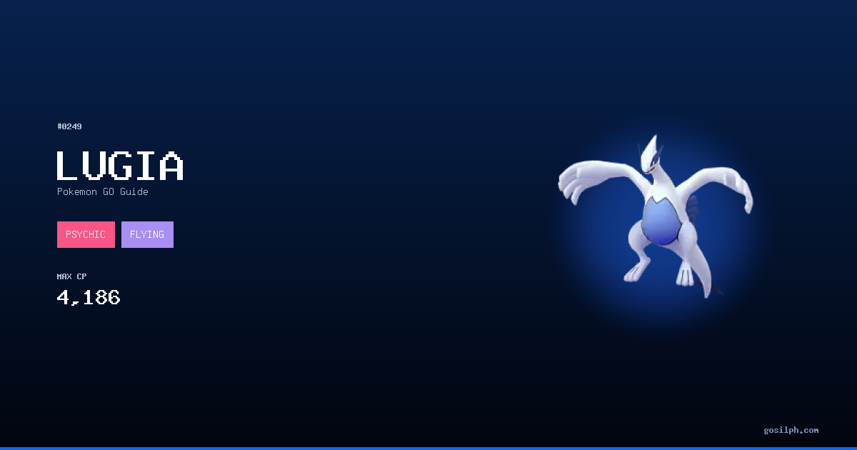 Lugia Pokemon GO — Best Moveset, PvP, Counters & Stats