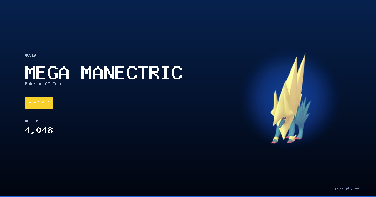 Mega Manectric Pokemon GO — Best Moveset, PvP, Counters & Stats